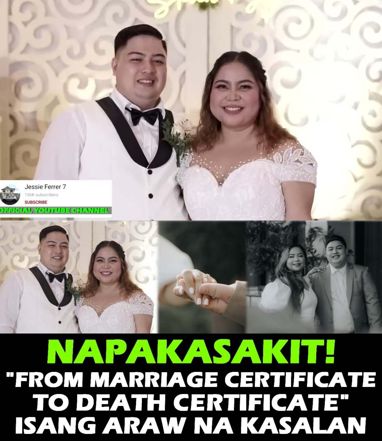 Mula sa Sakramento ng Kasal, Diretso sa Sertipiko ng Kamatayan: Ang ...