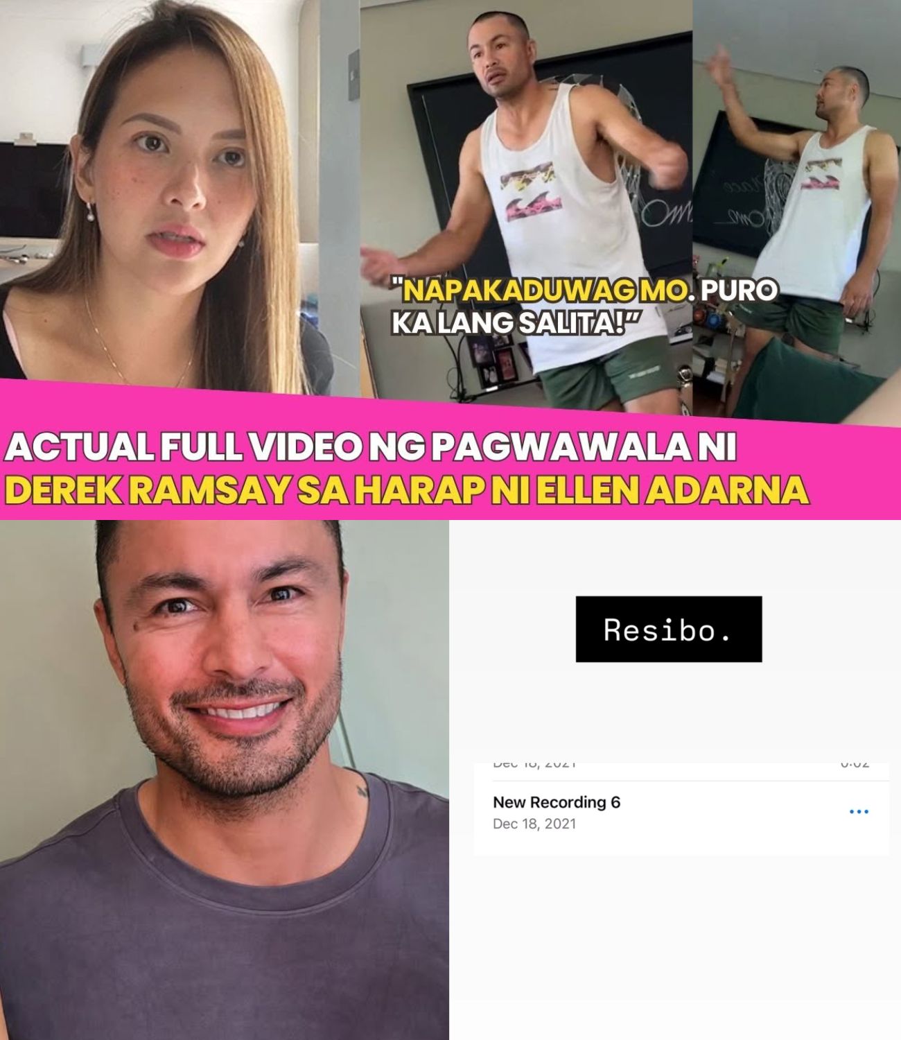 DEREK RAMSAY, NAKUNAN HABANG NAGWAWALA—SI ELLEN ADARNA MISMO ANG ...
