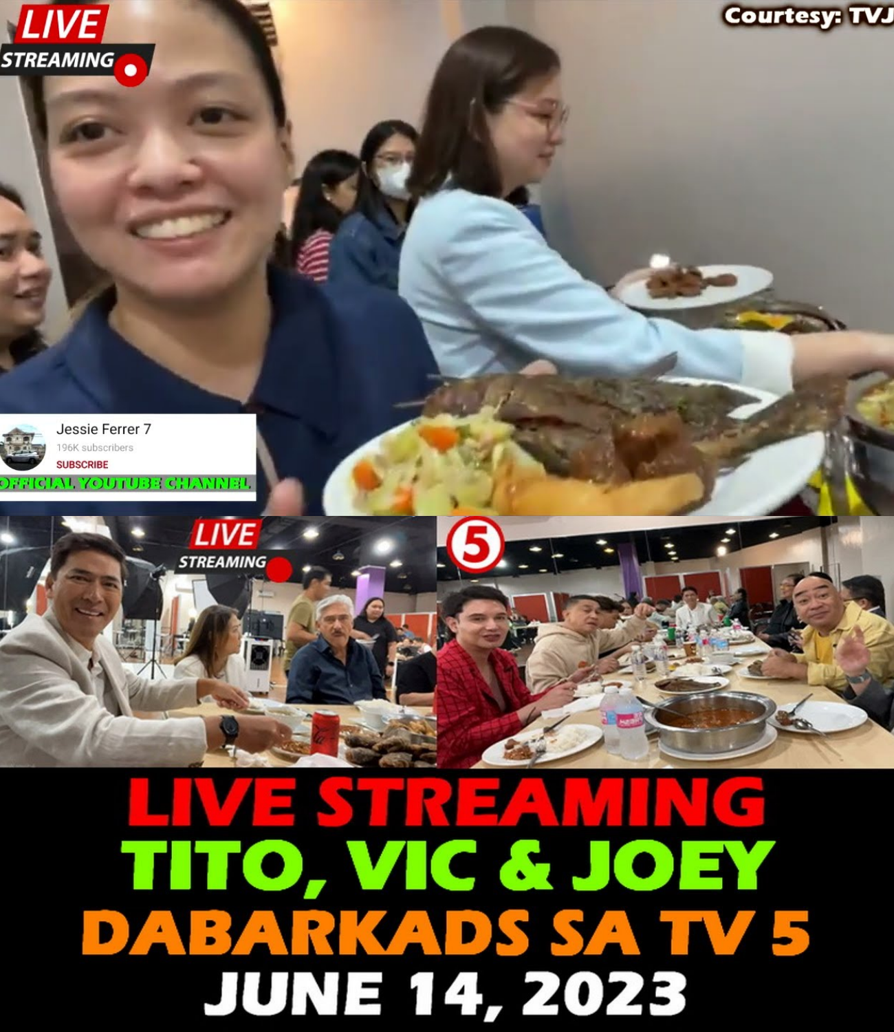 UNANG KAINAN SA BAGONG TAHANAN: TVJ at Dabarkads, Nagningning sa Muling ...